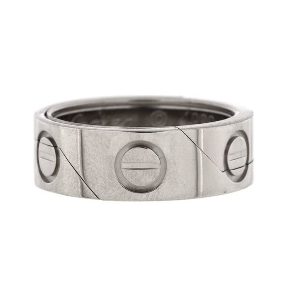 Cartier | Jewelry | Cartier Astro Love Ring 8k White Gold 7mm | Poshmark